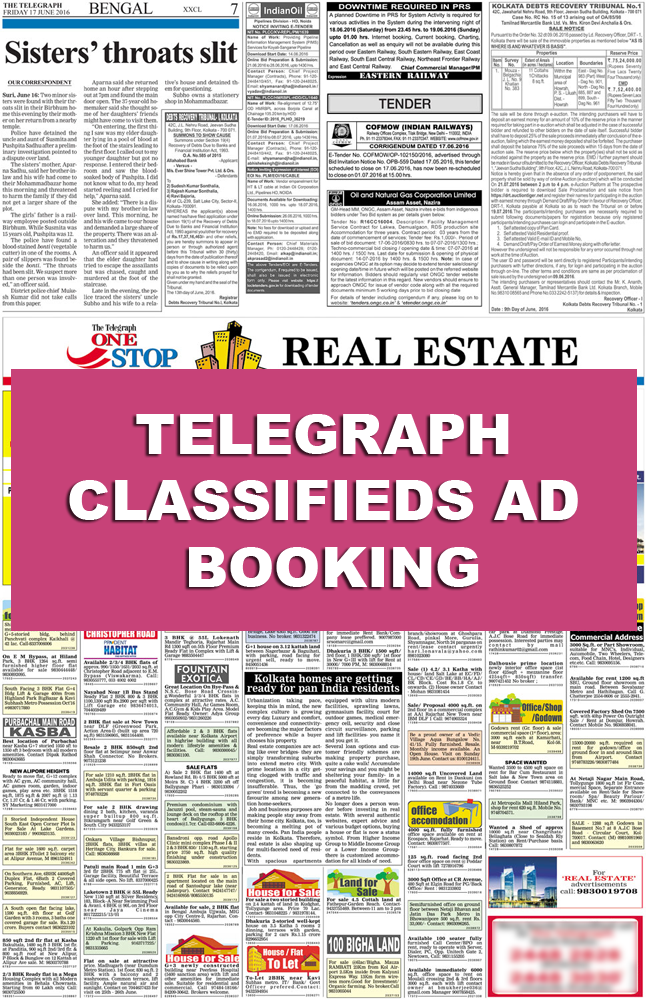 Telegraph Classified Remembrance Jamshedpur Classified Ad Booking ...